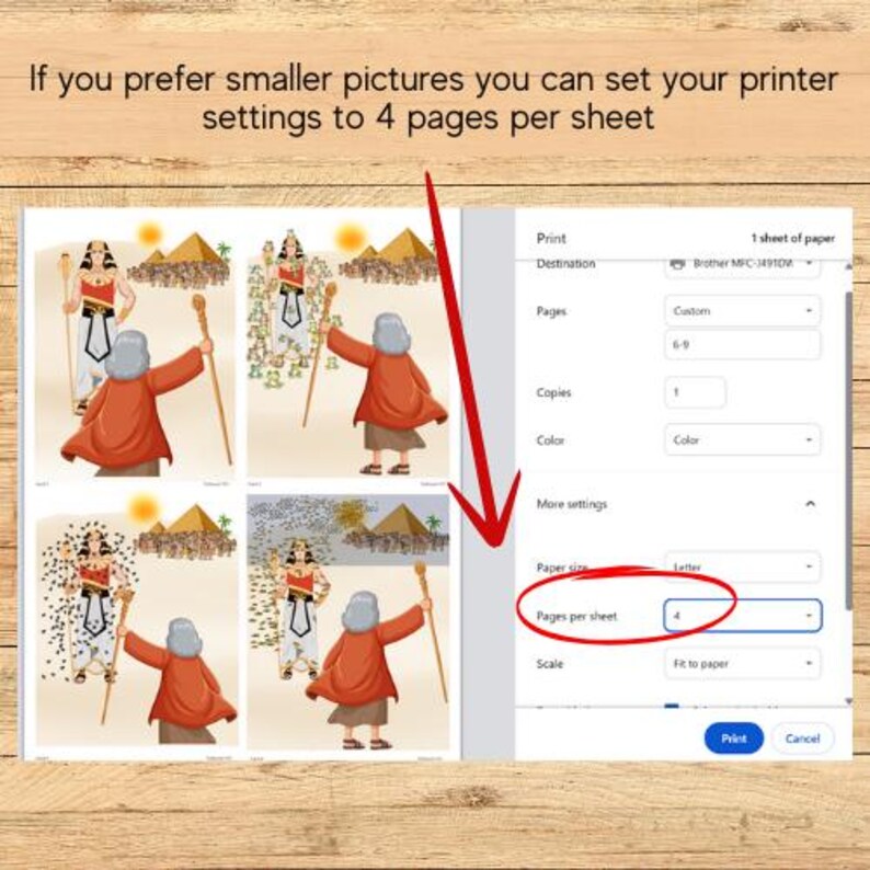 Moses and Pharaoh Bible Story Cards for Preschoolers, Homeschool Bible ...