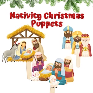 Nativity Puppets: Christmas Story Printable (digital Download) - Etsy