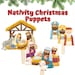 Nativity Puppets: Christmas Story Printable, Preschool Homeschool ...