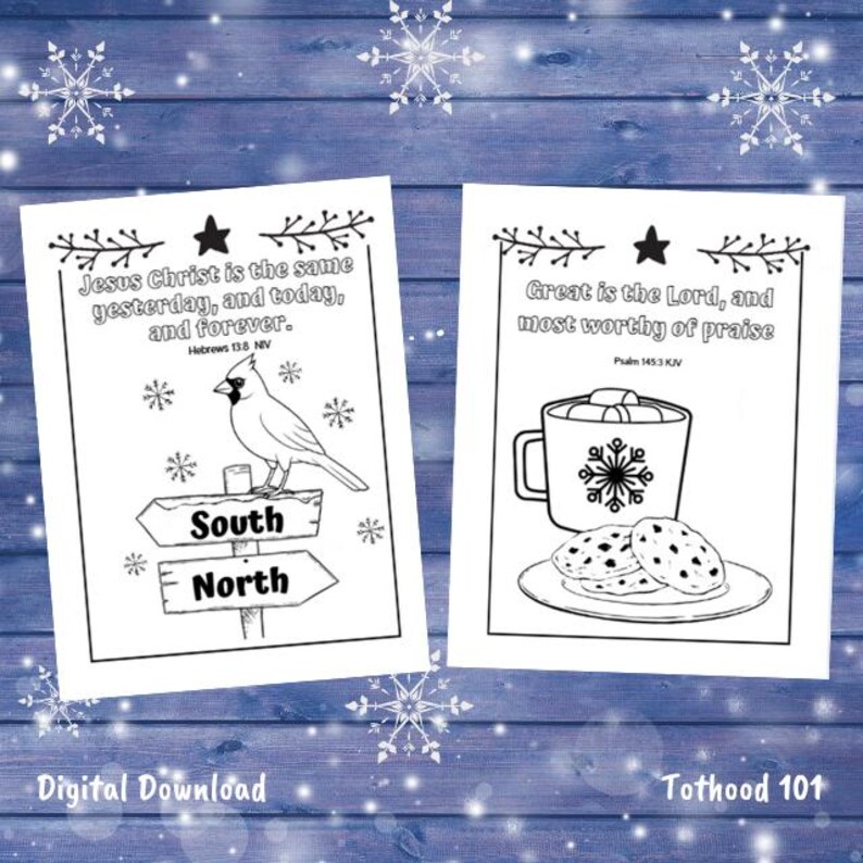 Winter Bible Coloring Pages: Preschool Homeschool, Preschool Sunday ...