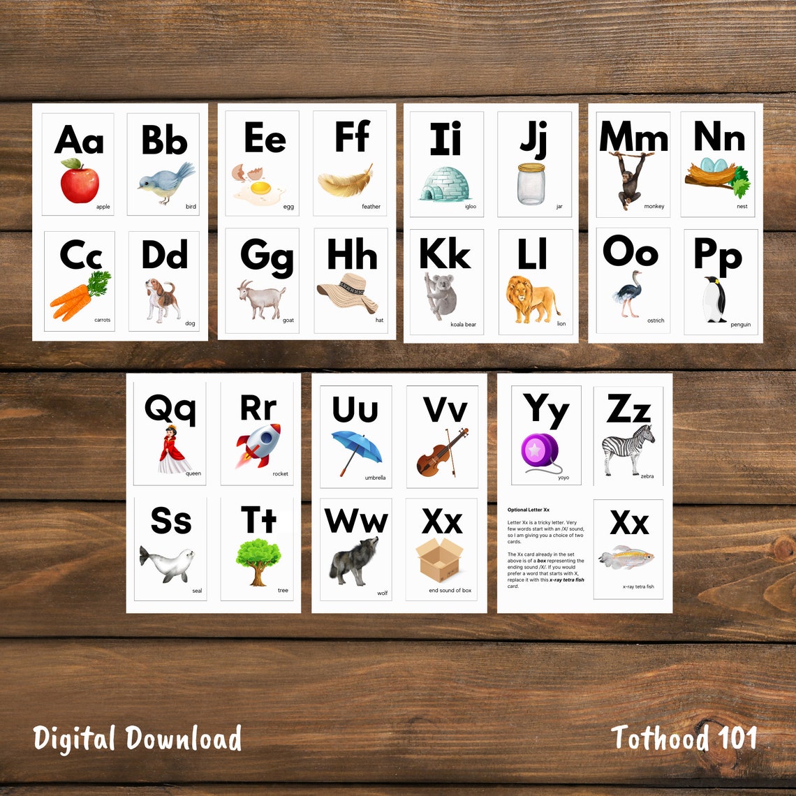 Alphabet Posters, ABC Flash Cards, ABC Posters, Preschool, Pre-k ...