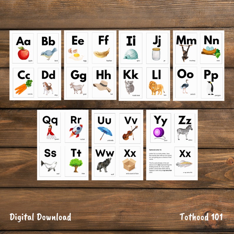 Alphabet Posters, ABC Flash Cards, ABC Posters, Preschool, Pre-k ...