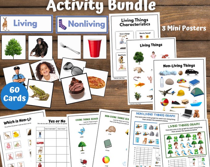 Living/non-living, Plants/animals, Vertebrates/invertebrates ALL ITEMS ...