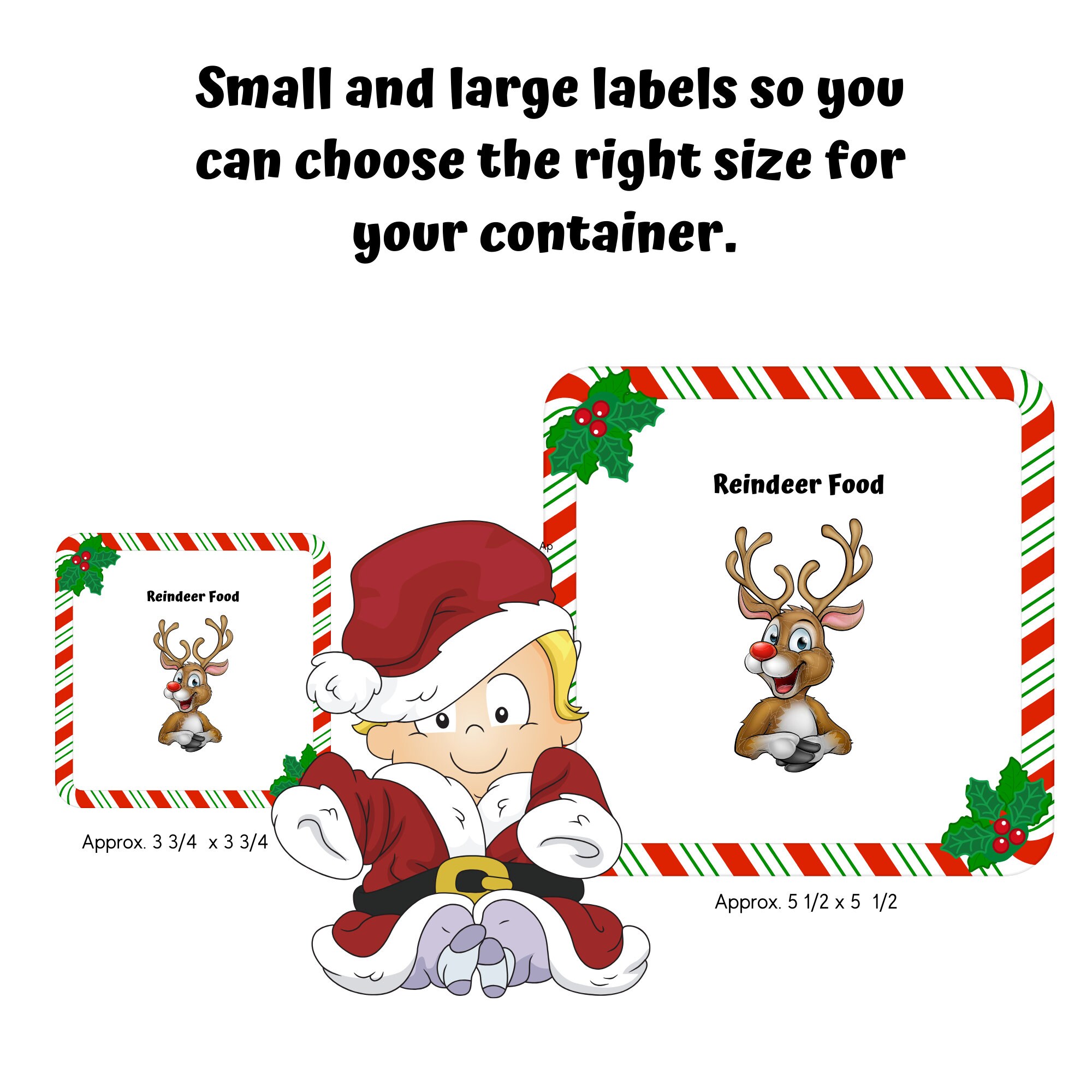 Reindeer Food Labels, Reindeer Food Printable, Christmas Eve, Christmas ...