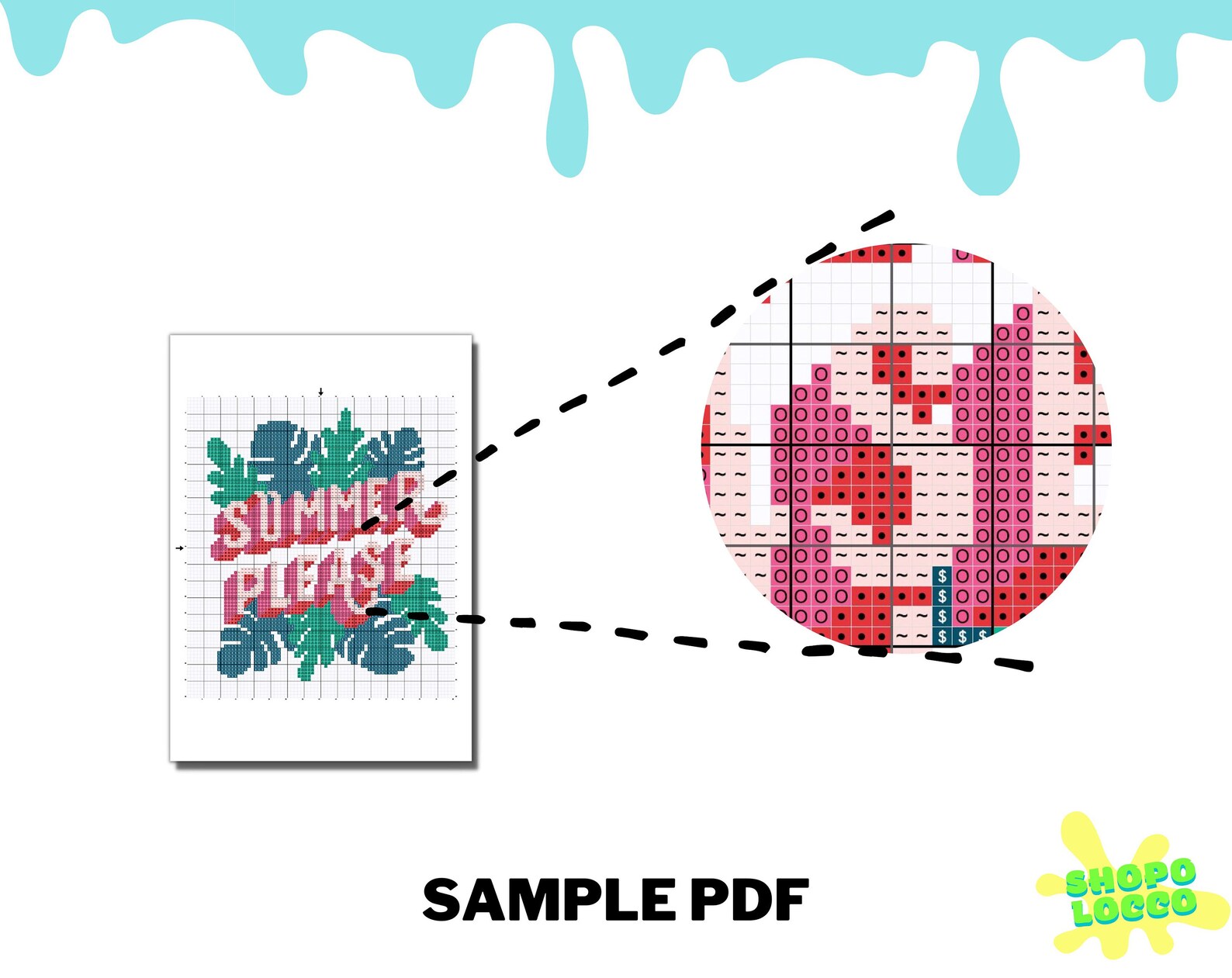 Bombastic Side Eye Cross Stitch Pattern - Digital PDF Download - Side ...