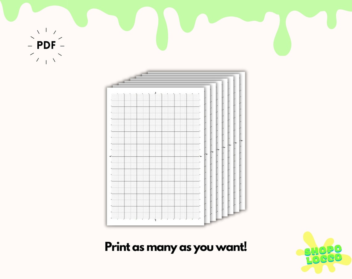 Printable Graph Paper (70x100) - PDF - Cross Stitch Blank Template - A4 ...