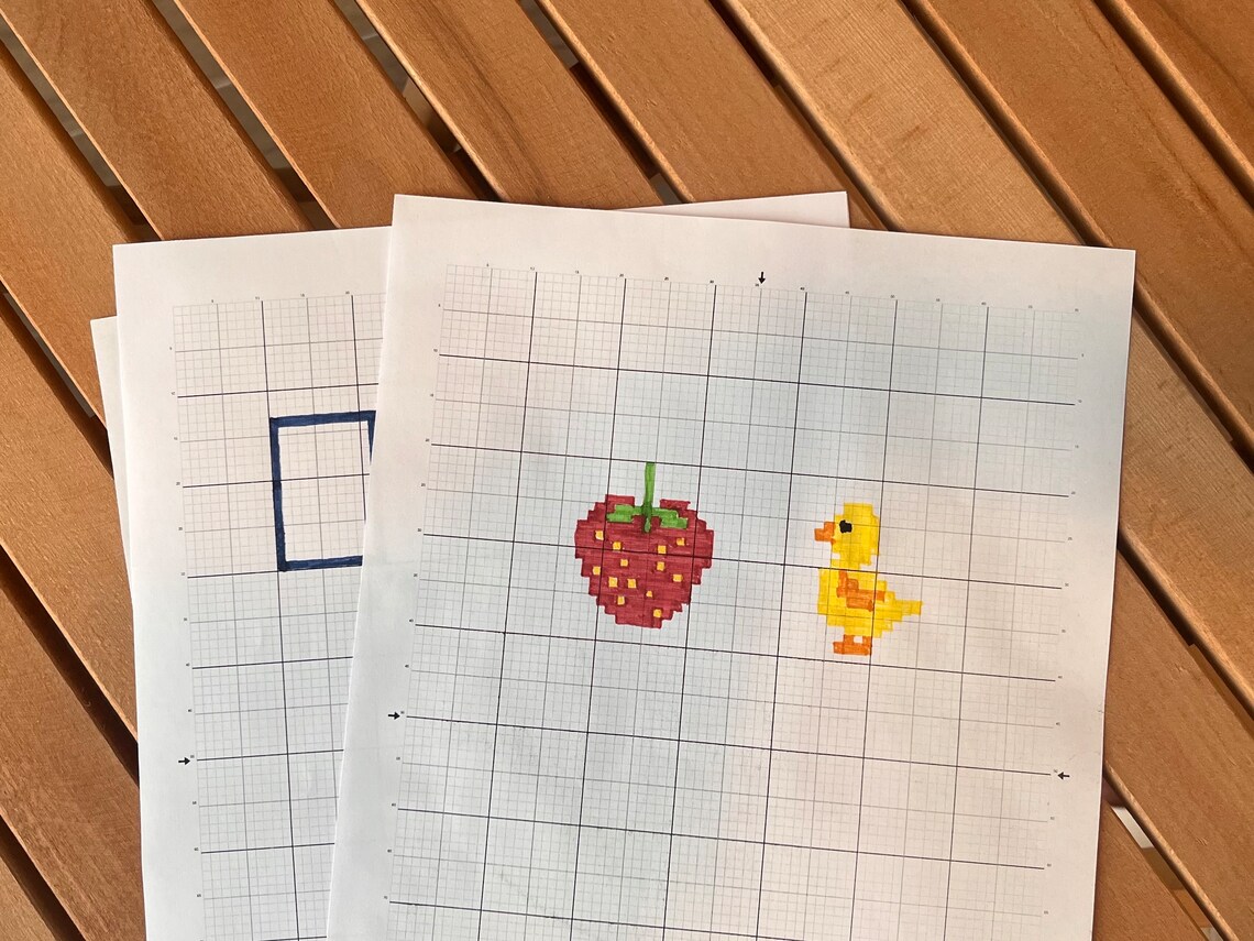 Printable Graph Paper (70x100) - PDF - Cross Stitch Blank Template - A4 ...