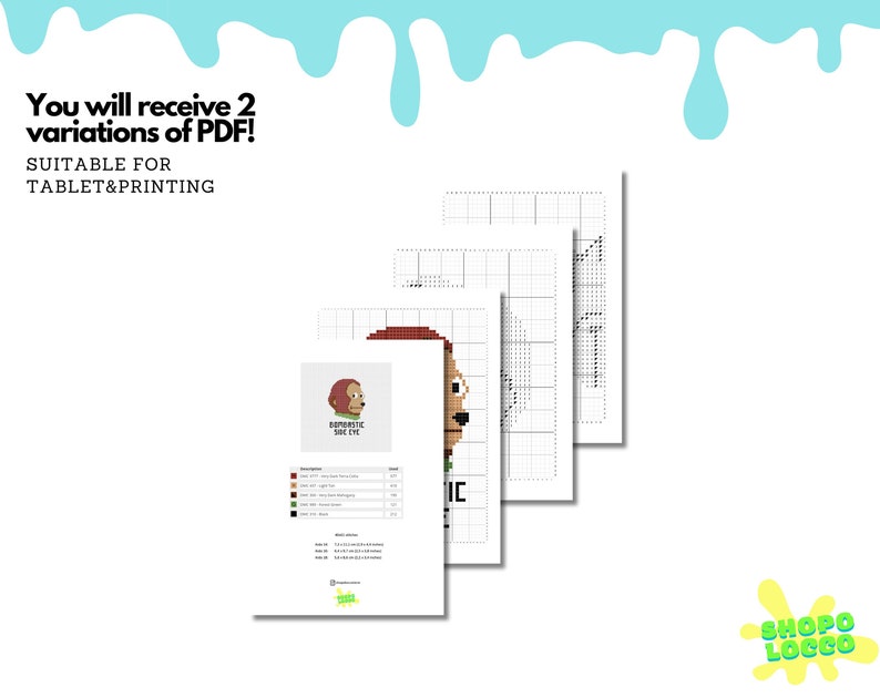 Bombastic Side Eye Cross Stitch Pattern Digital PDF Download - Etsy