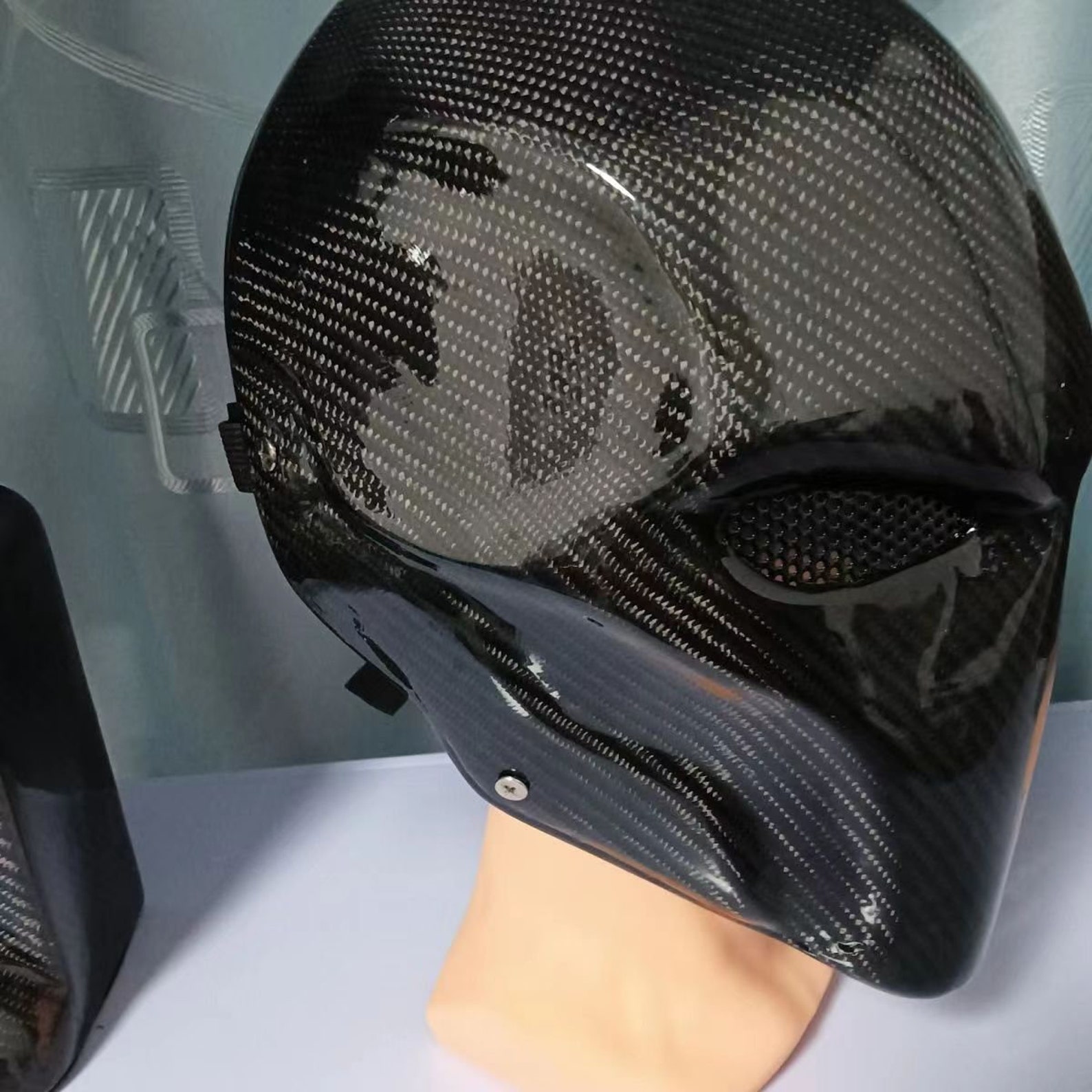 UB Carbon Fiber Mask Full Carbon Fiber Half Face Mask - Etsy