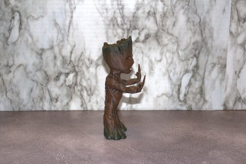 3D Printed Groot Giving the Finger: Unique Marvel-inspired Decor for ...