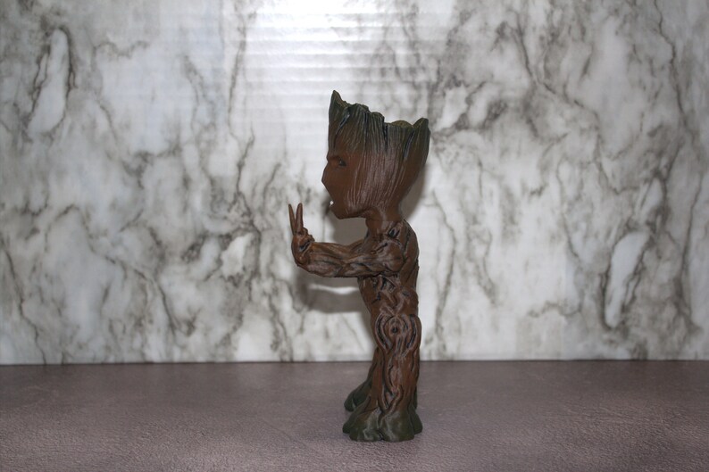 3D Printed Groot Giving the Finger: Unique Marvel-inspired Decor for ...