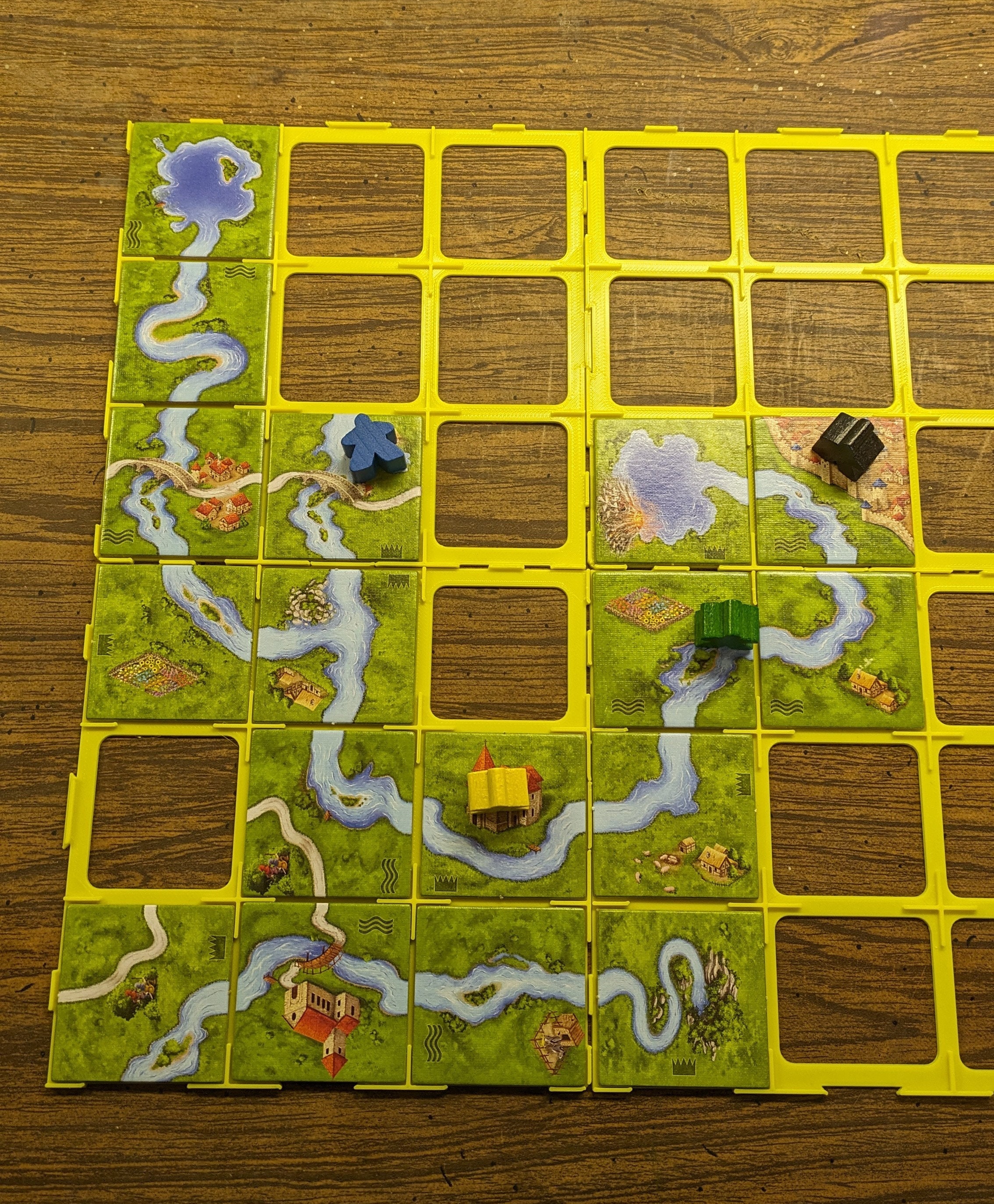 Carcassonne / Karak Tile Grids. Free Holder With Each 20 Piece Set. - Etsy