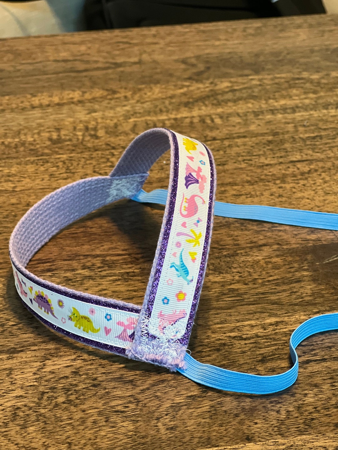 Purple Glittery Dinosaurs Nebulizer Mask Holder - Etsy