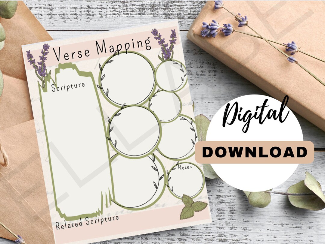 Bible Verse Mapping Template, Bible Template Download, Printable Bible ...