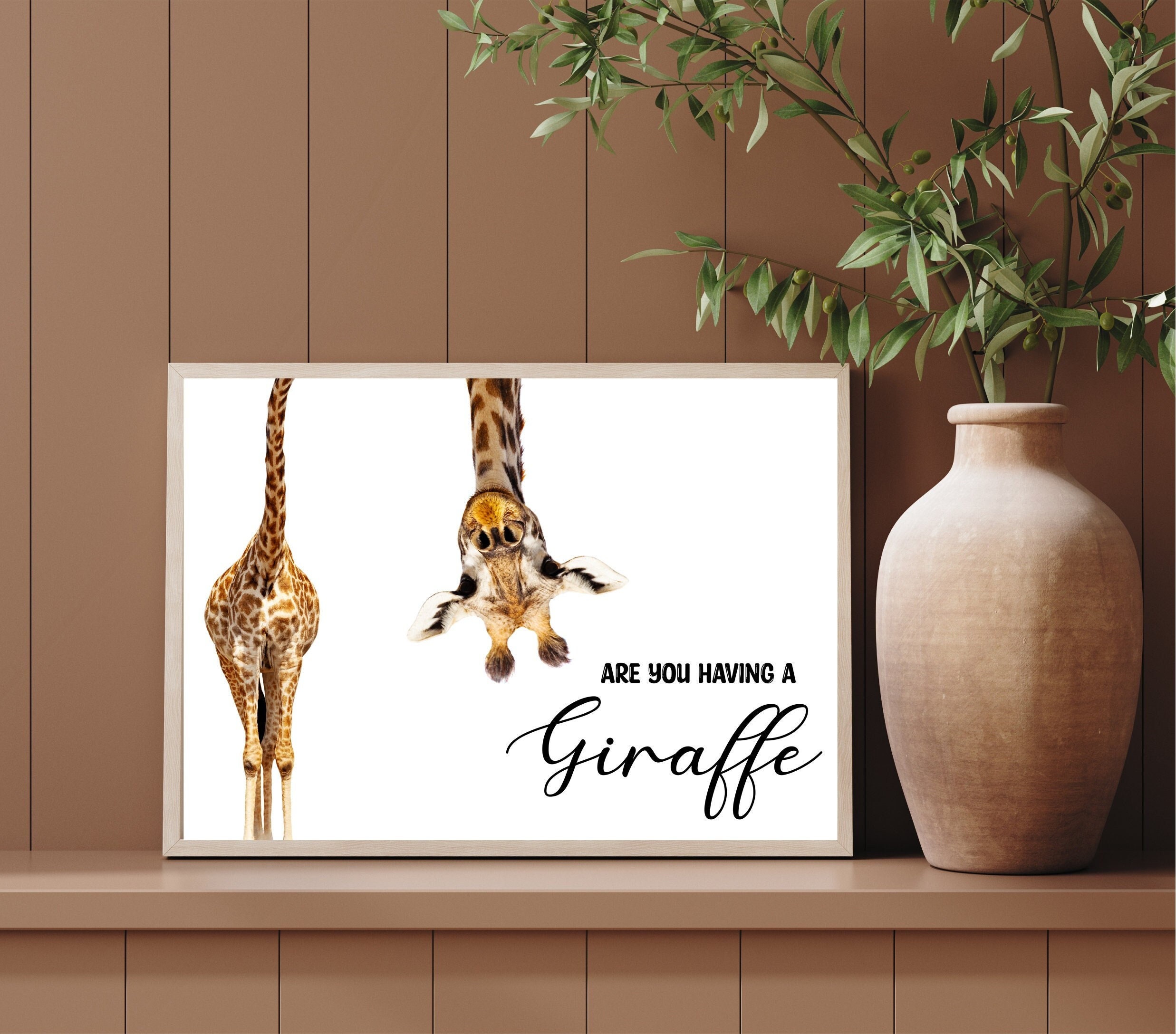 Giraffe A4/A3 PRINT Only Unframed Animal Print Free Delivery - Etsy