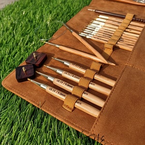 Olive Wood Interchangeable Knitting Needles Set A Best Gift for Her ...
