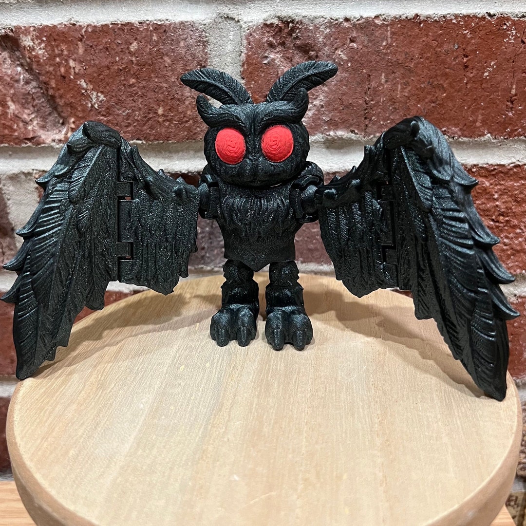 Cute Cryptid Mothman Flexi Figure Posable Desk Toy - Etsy
