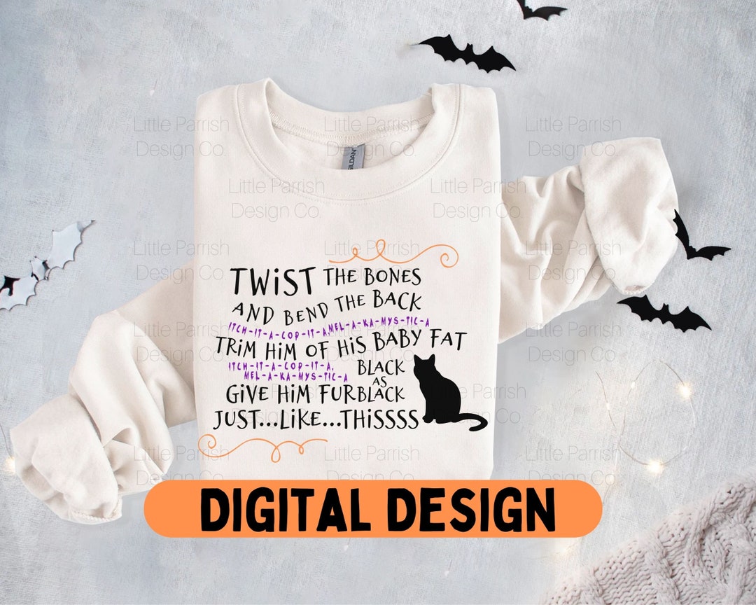 Twist the Bones - Halloween Svg Png Jpeg - Halloween Cut File - Black ...
