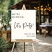 We're Married, Lets Party Sign | Wedding Sign | Acrylic Wedding Sign ...
