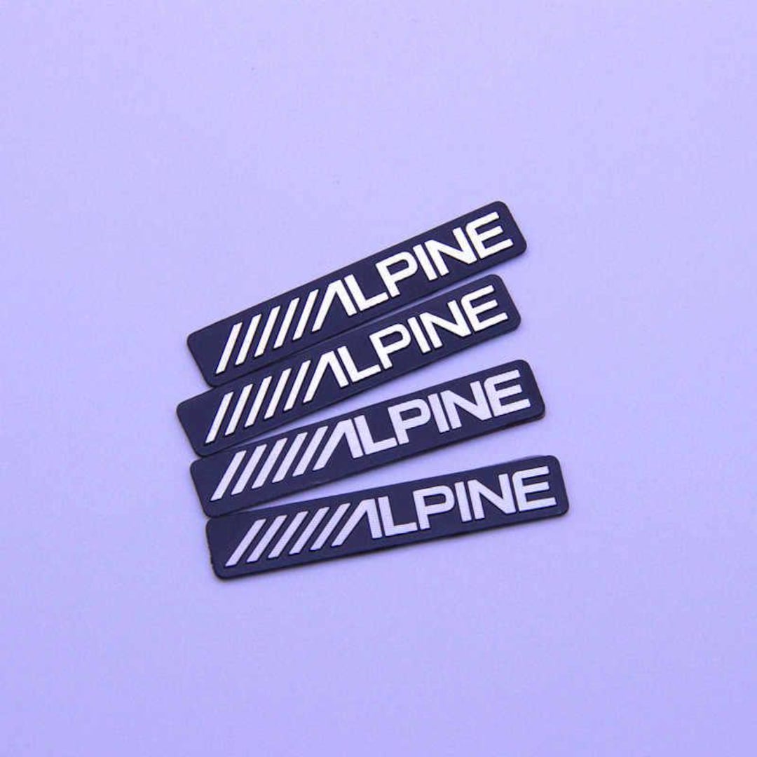 4 X Alpine Stereo Badges - Etsy