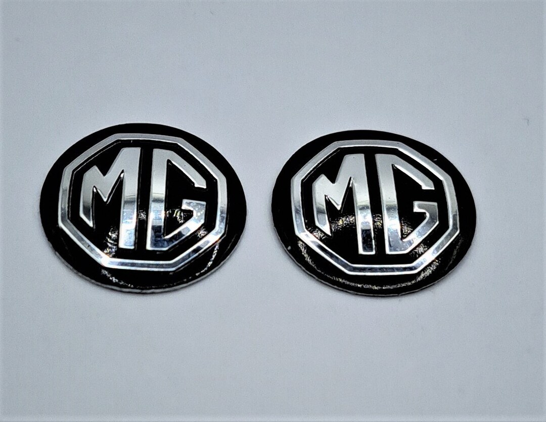 2 X Compatible MG Key Fob Badge Logo Replacement Sticker 14mm Diameter ...