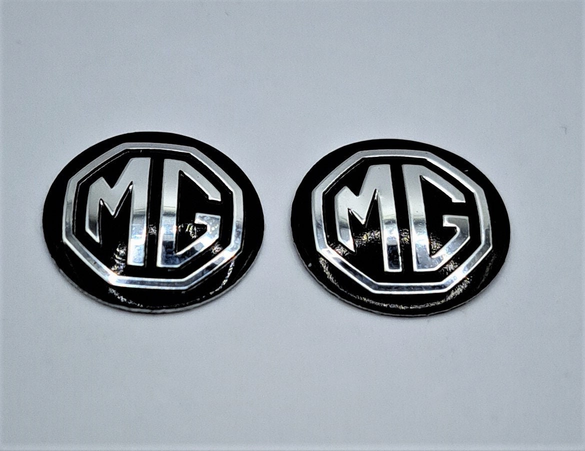 2 X Compatible MG Key Fob Badge Logo Replacement Sticker 14mm Diameter ...