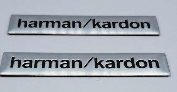2 X Harman Kardon Brushed Aluminium Badge Sticker Emblem - Etsy