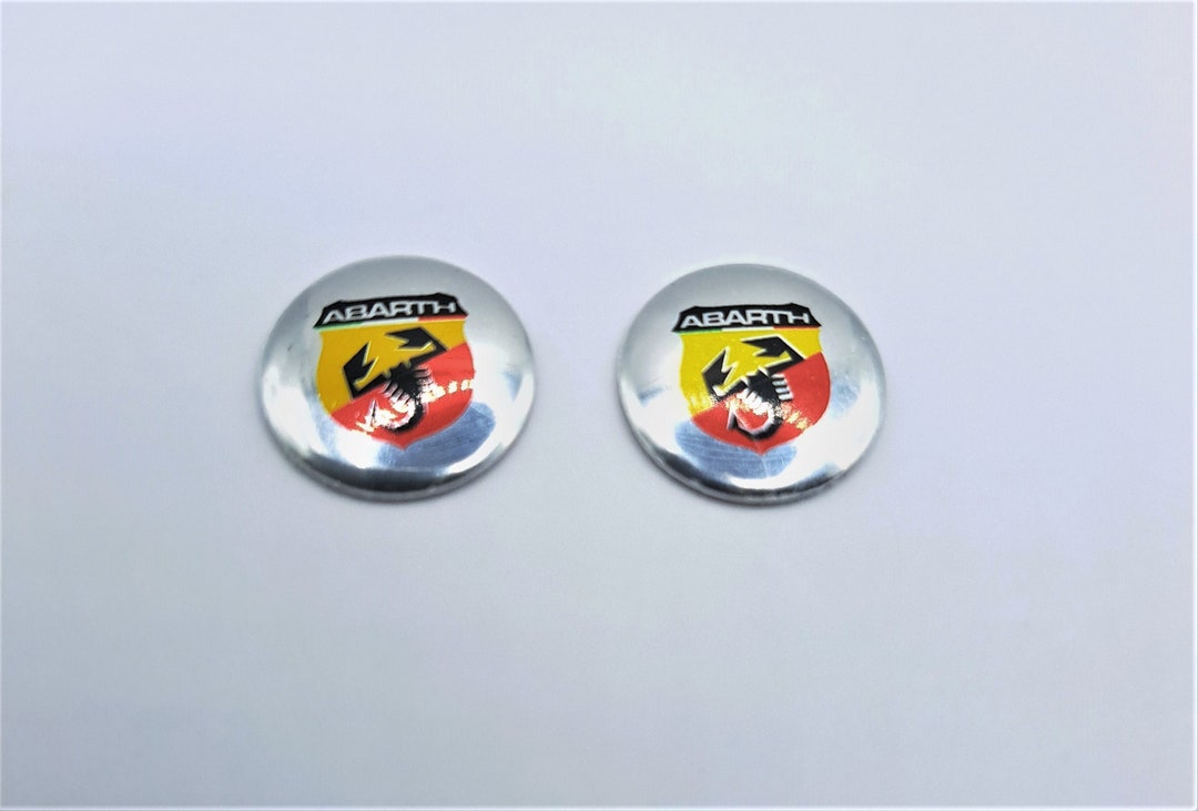 2 X 14mm Abarth Key Fob Badge Decal Sticker for Key Refurbishment - Etsy