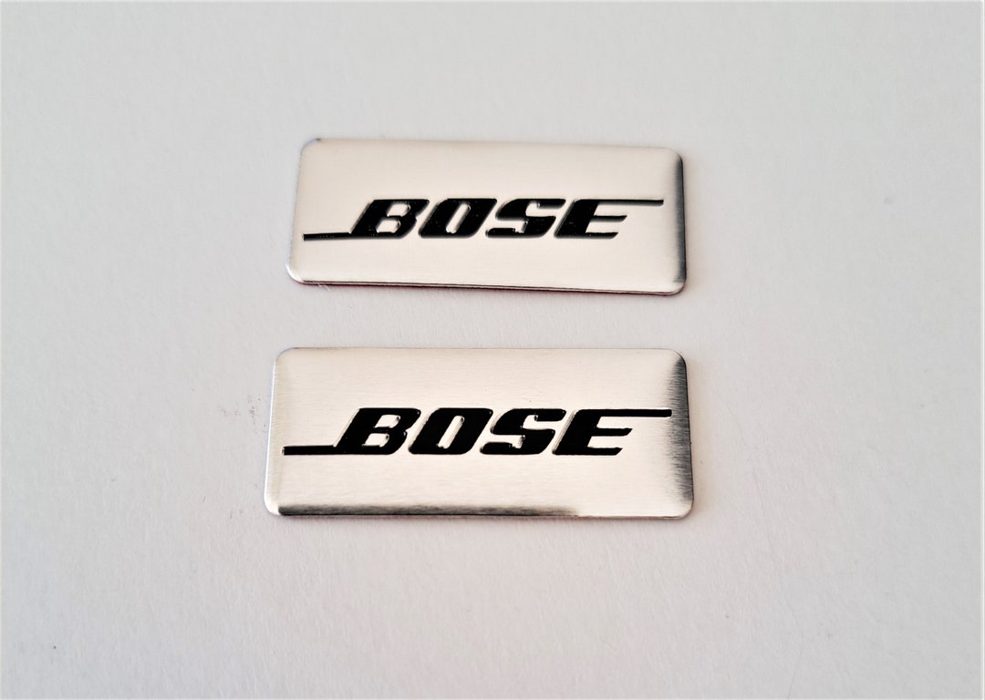 2 X Bose Brushed Aluminium Speaker Badges - Etsy