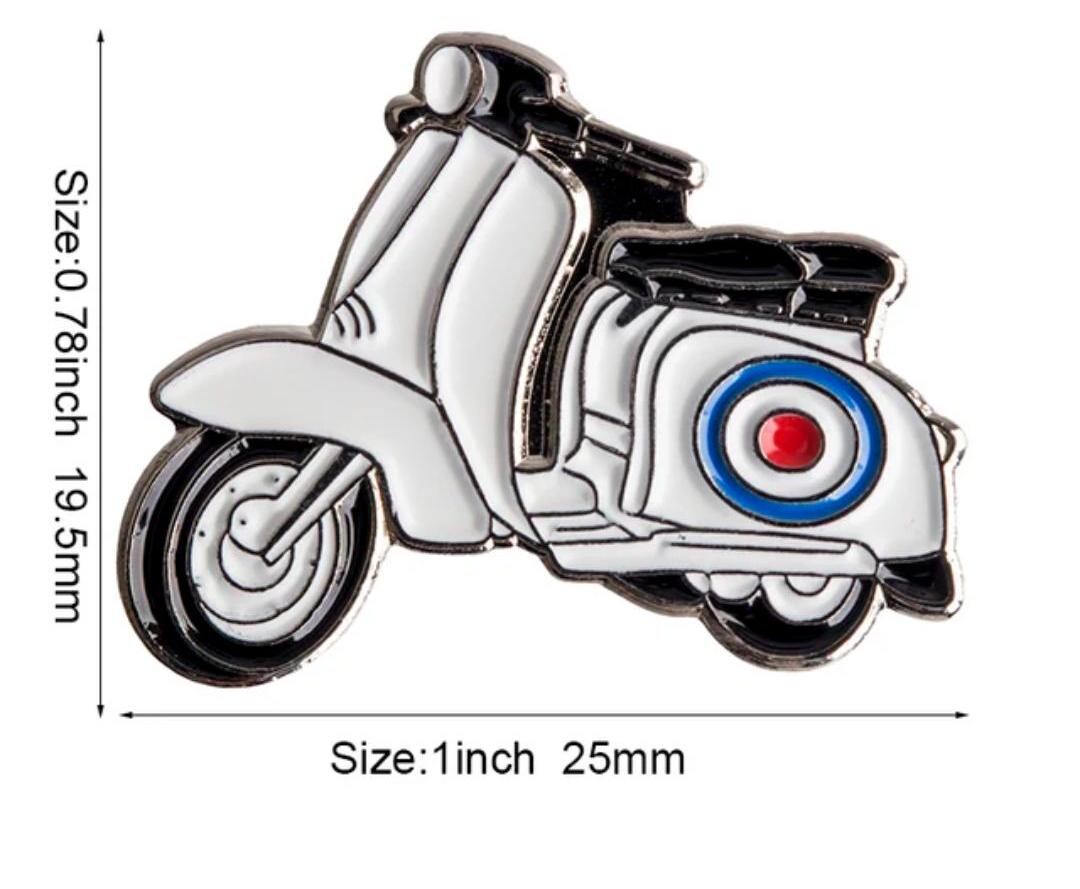 Lambretta Mod Scooter Roundel Metal Enamel Pin Badge - Etsy