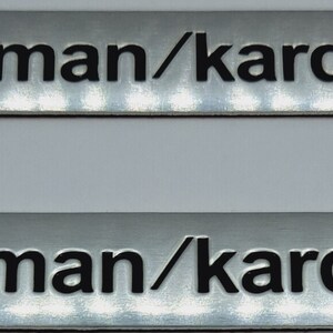 2 X Harman Kardon Brushed Aluminium Badge Sticker Emblem - Etsy