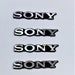 4 X SONY Speaker Sticker Emblem Brushed Aluminium 3D Badge Logo Car ...