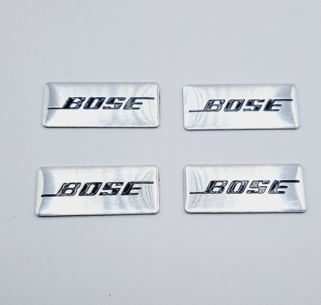 4 X Bose Brushed Self Adhesive Aluminium Speaker Badges - Etsy