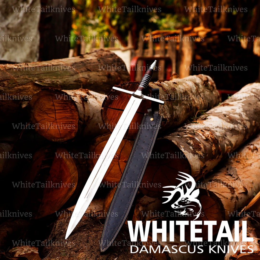 Handmade Medieval Long Battle Ready Sword, Master Sword, Viking Sword ...