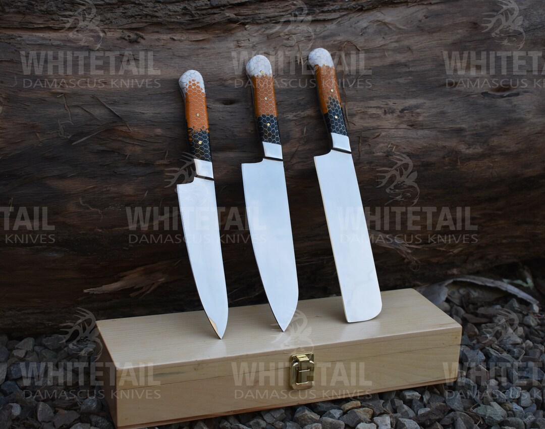 Custom Chef Knife Set, BBQ Grilling Knives, Christmas Gifts, Kitchen ...