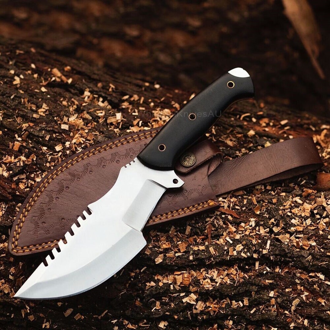 Custom Handmade Tracker Knife Hunting Knife, Camping Knife, Micarta ...