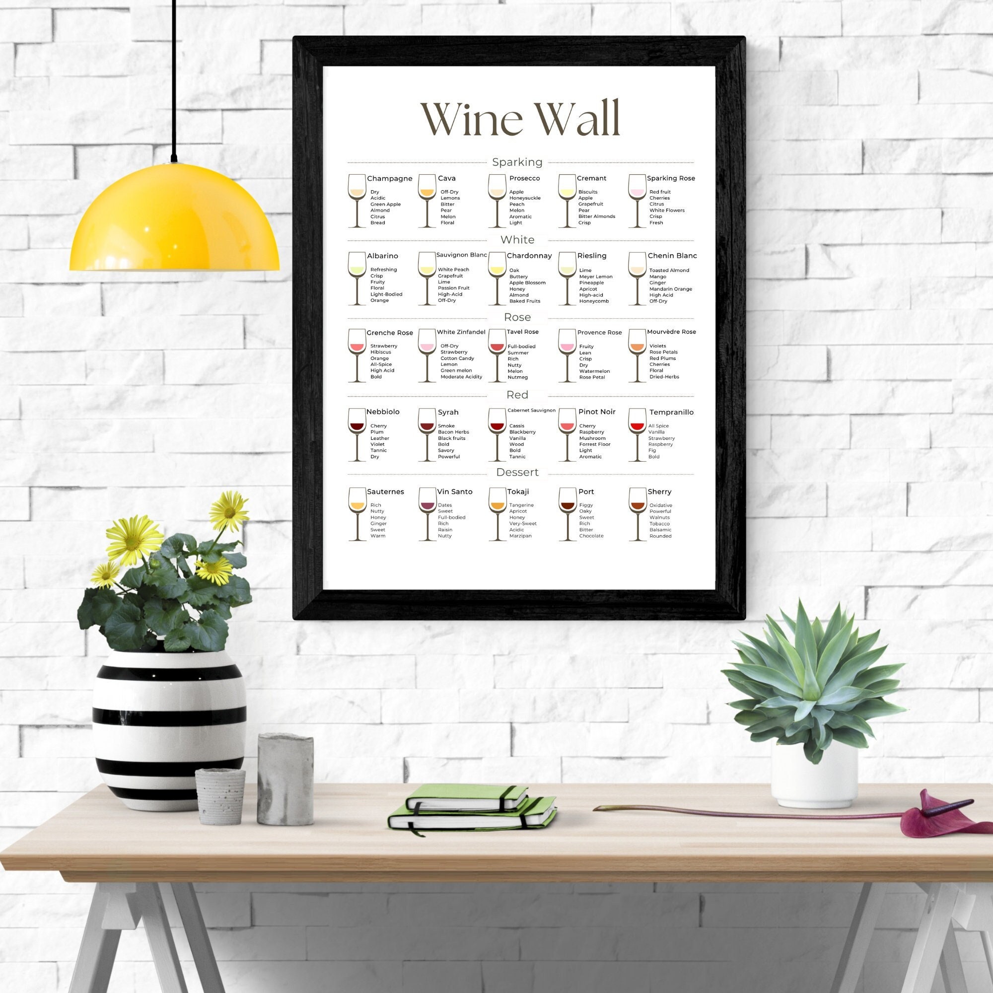 Printable Wine Wall Art 8.5x11 - Etsy
