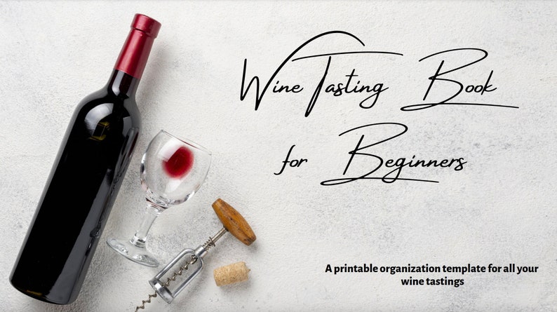 Wine Tasting Book for Beginners - Etsy