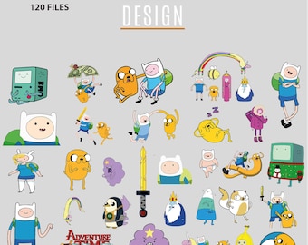 Adventure Time Cartoon SVG-PNG-PDF Layered Files for Cricut - Etsy UK