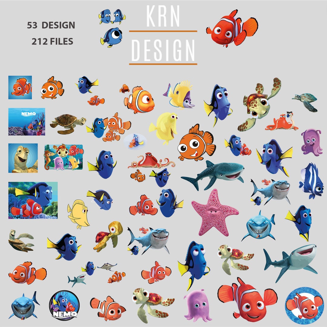 Losing Nemo SVG-PNG-PDF Files for Cricut -saving Files -layered Files - Etsy