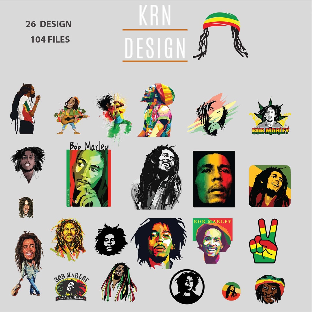 Bob Marley Packet-marley Bundle-svg-png-pdf Files for Cricut - Etsy