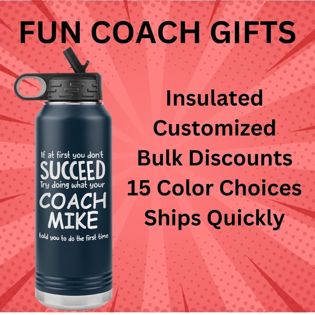 Personalized Basketball Coach Water Bottle, Basketball Coach Tumbler ...