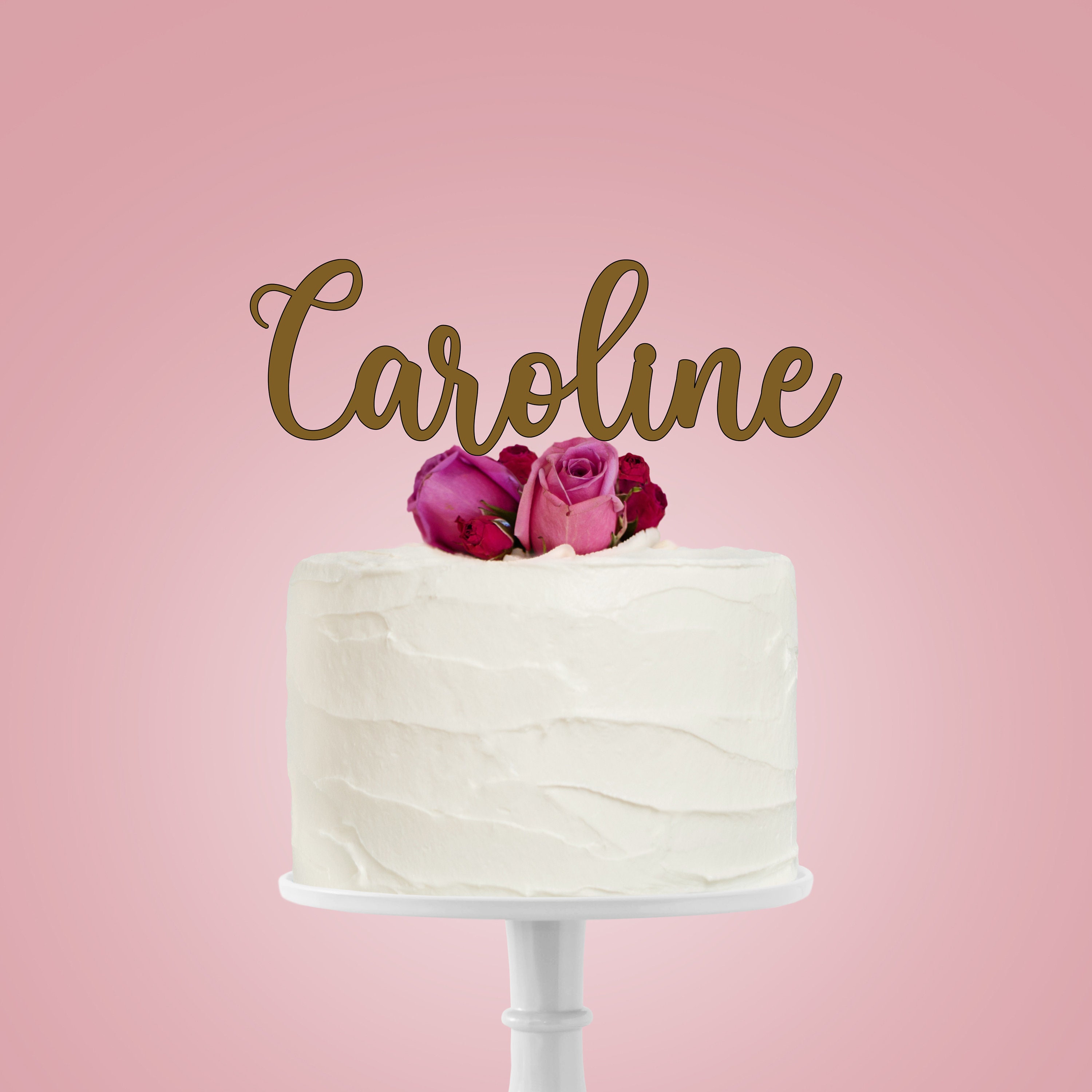 Custom Cake Topper, Name Cake Topper, Personalized Party Decorations ...