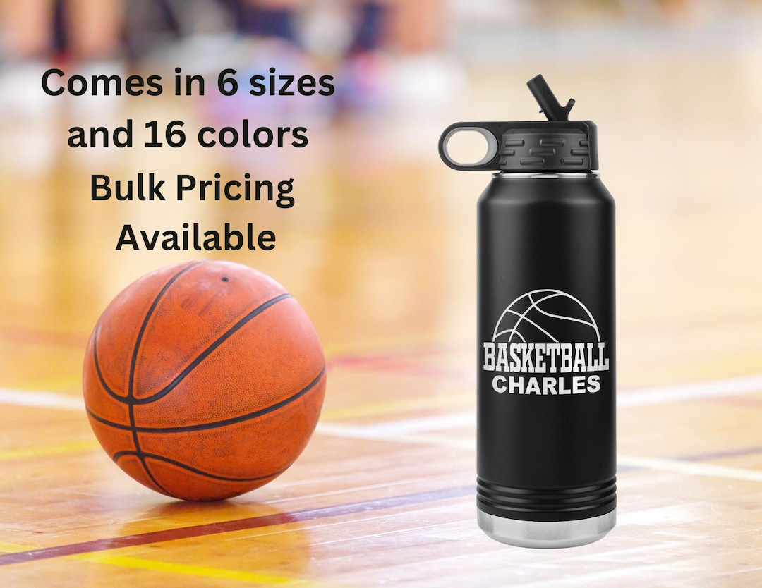 Basketball Water Bottle , Basketball Team Water Bottle , Personalized ...