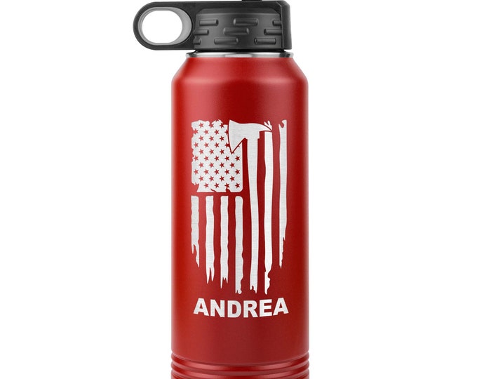 Personalized Fire Extinguisher Water Bottle, Custom Engraved ...