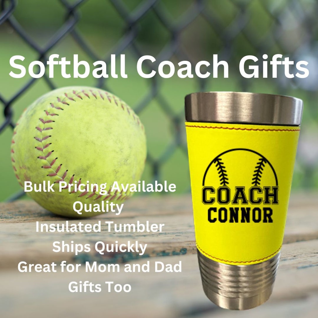 Custom Softball Coach Gift, Softball Coach Tumbler, Softball Coach ...
