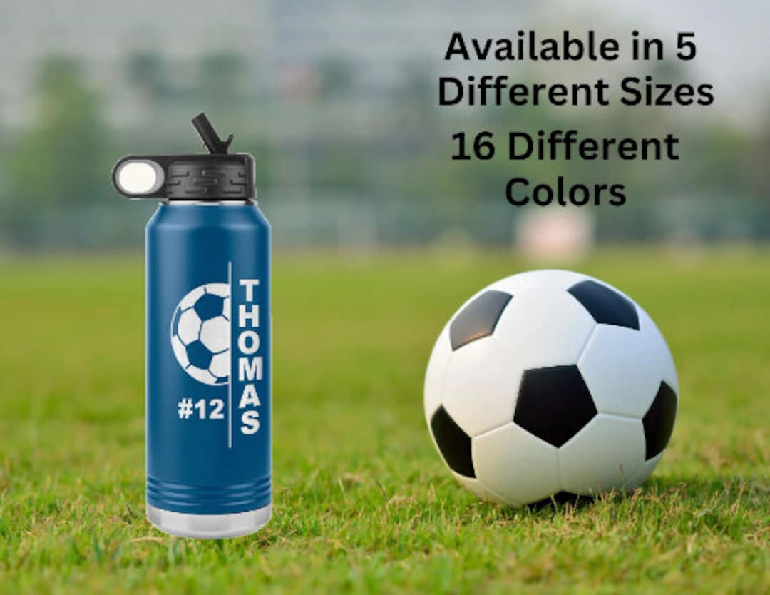 Bulk Soccer Team Water Bottle / Water Bottle for Soccer Team / Custom ...