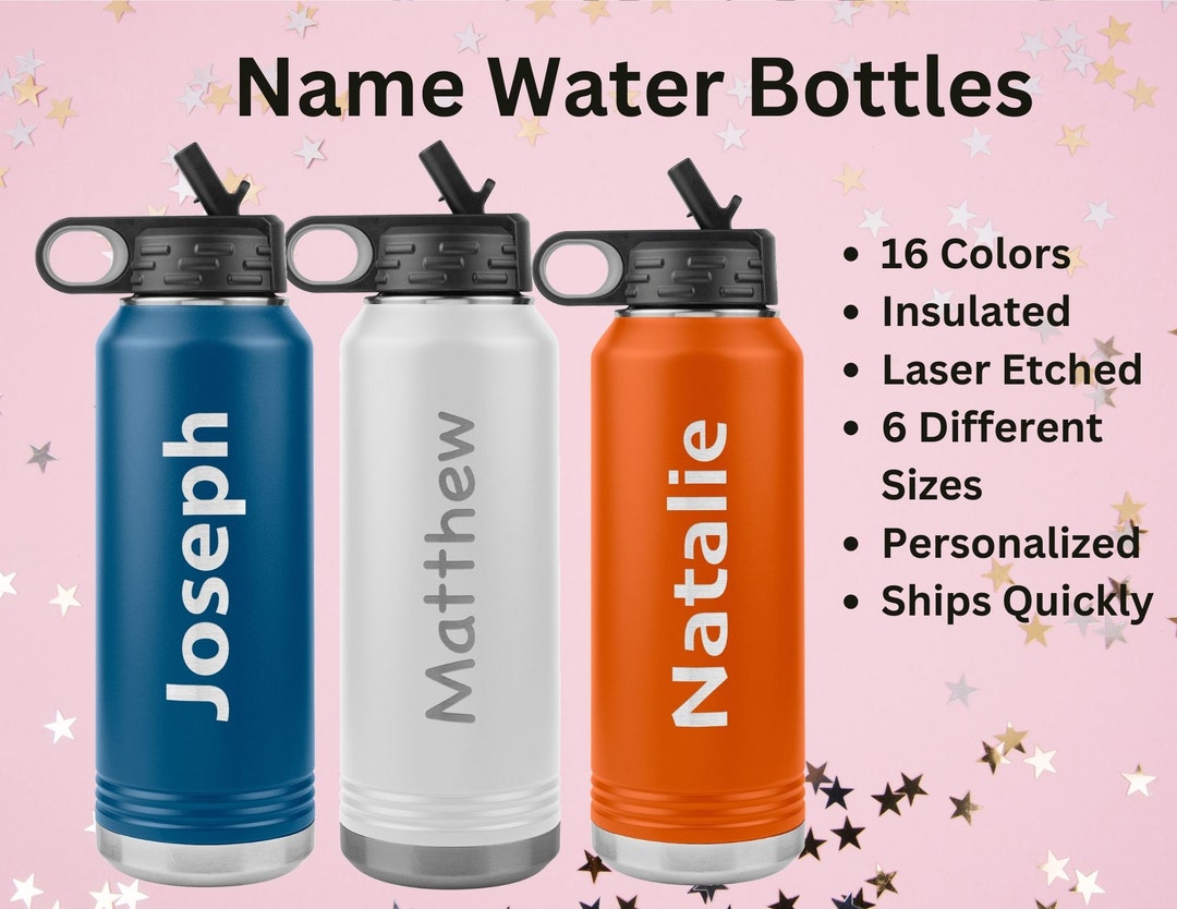 Personalized Kid Water Bottle, Back to School Gifts for Kids, Custom ...