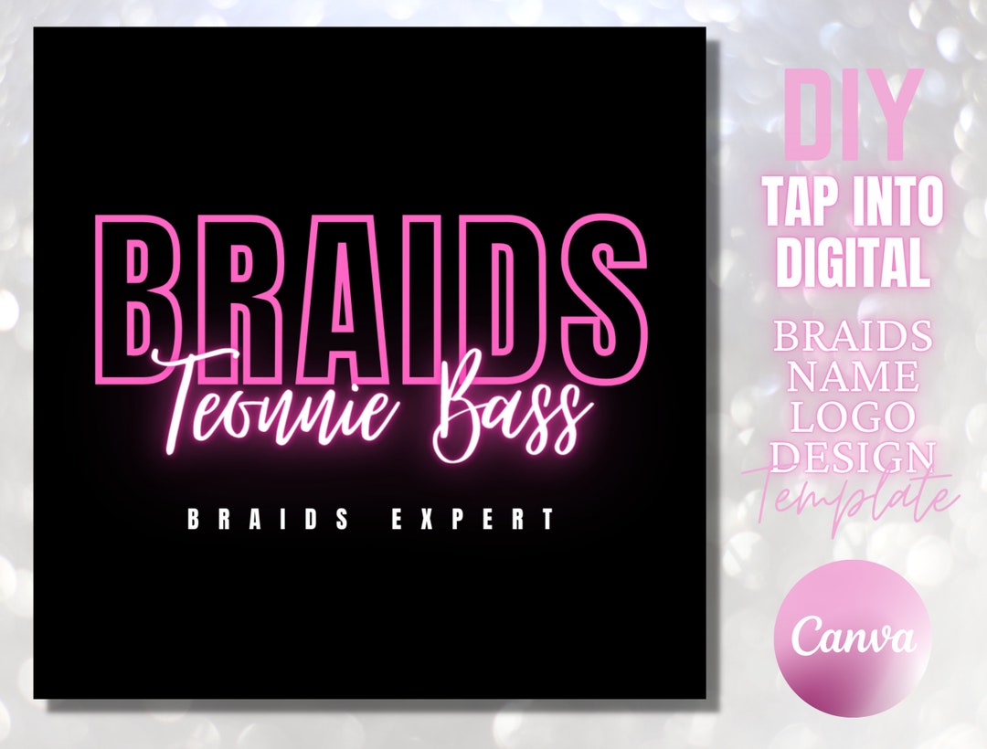 Braids Business Logo Template Braider Logo Design Instagram Template ...
