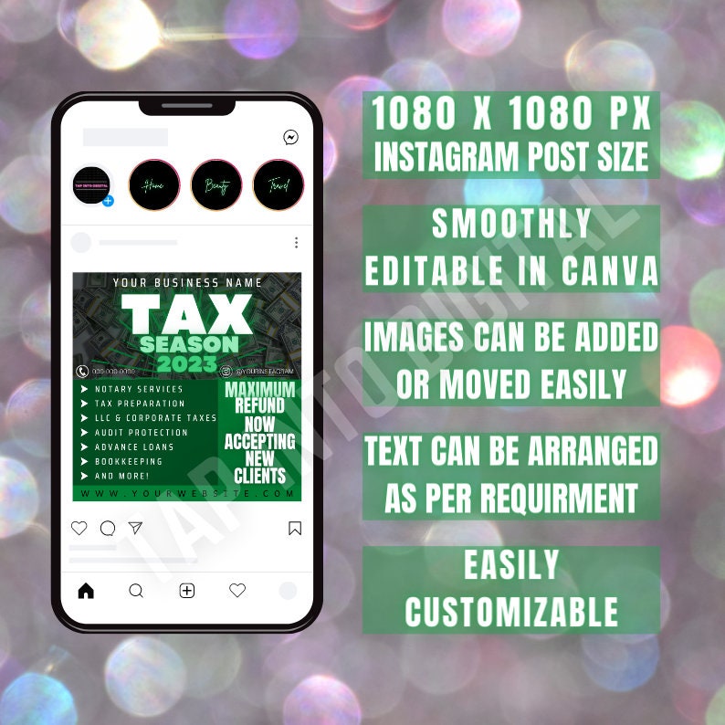 Editable Tax Prep Form DIY Canva Template for Tax Restoration - Etsy